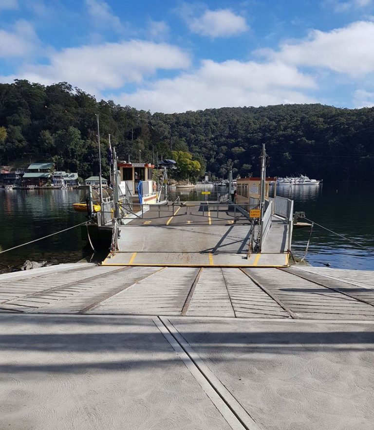 Berowra Waters ferry ramp upgrade - Fine Form Pre-cast